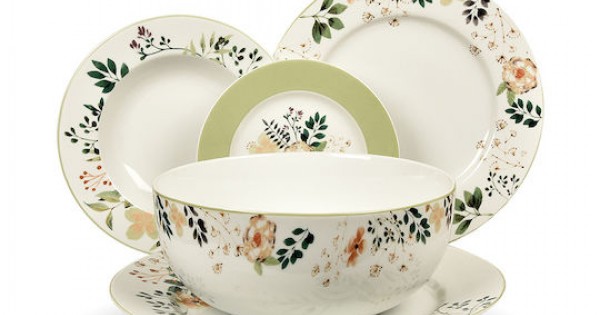 ΣΕΡΒΙΤΣΙΟ ΦΑΓΗΤΟΥ ΠΟΡΣΕΛΑΝΗΣ ΣΕΤ 20ΤΜΧ. OLIVE CHRISTINHOLM PORCELAIN ...