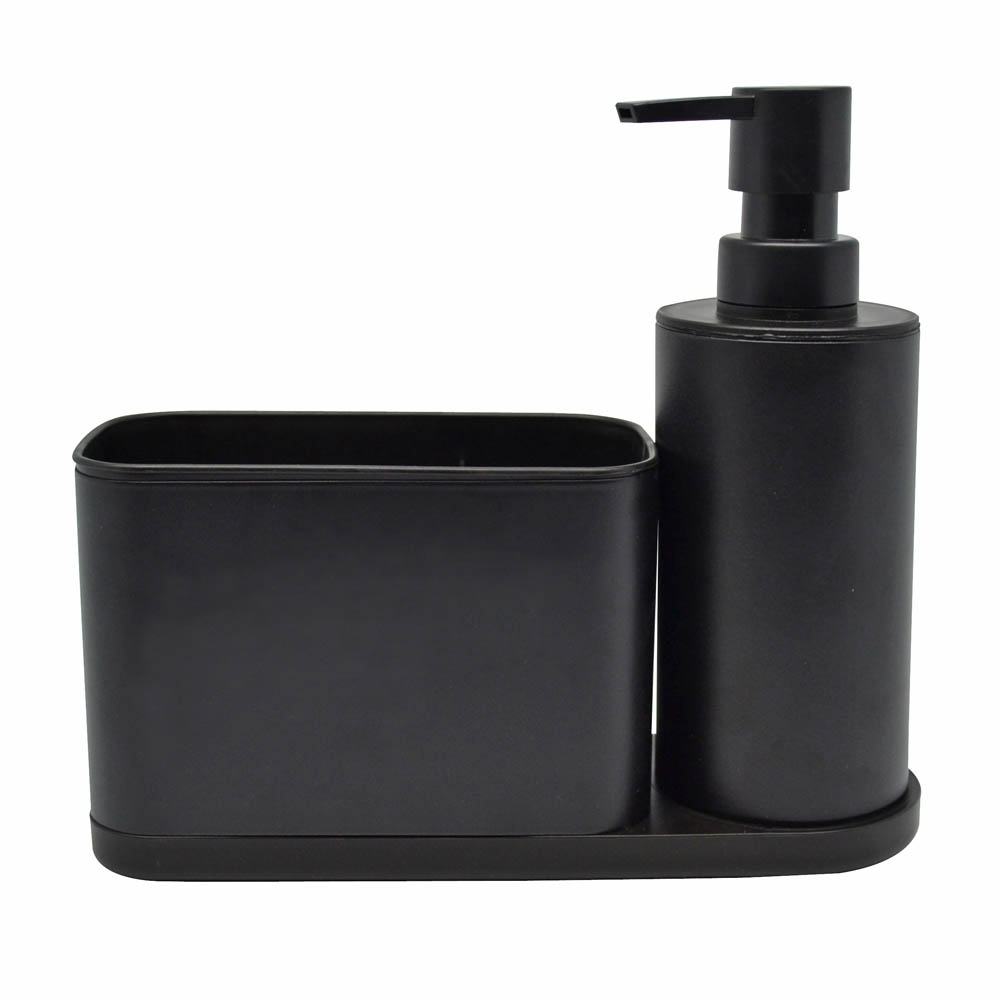 DISPENSER ΜΕ ΘΗΚΗ ΓΙΑ ΥΓΡΟ ΠΙΑΤΩΝ BLACK INOX | MEGAZINO